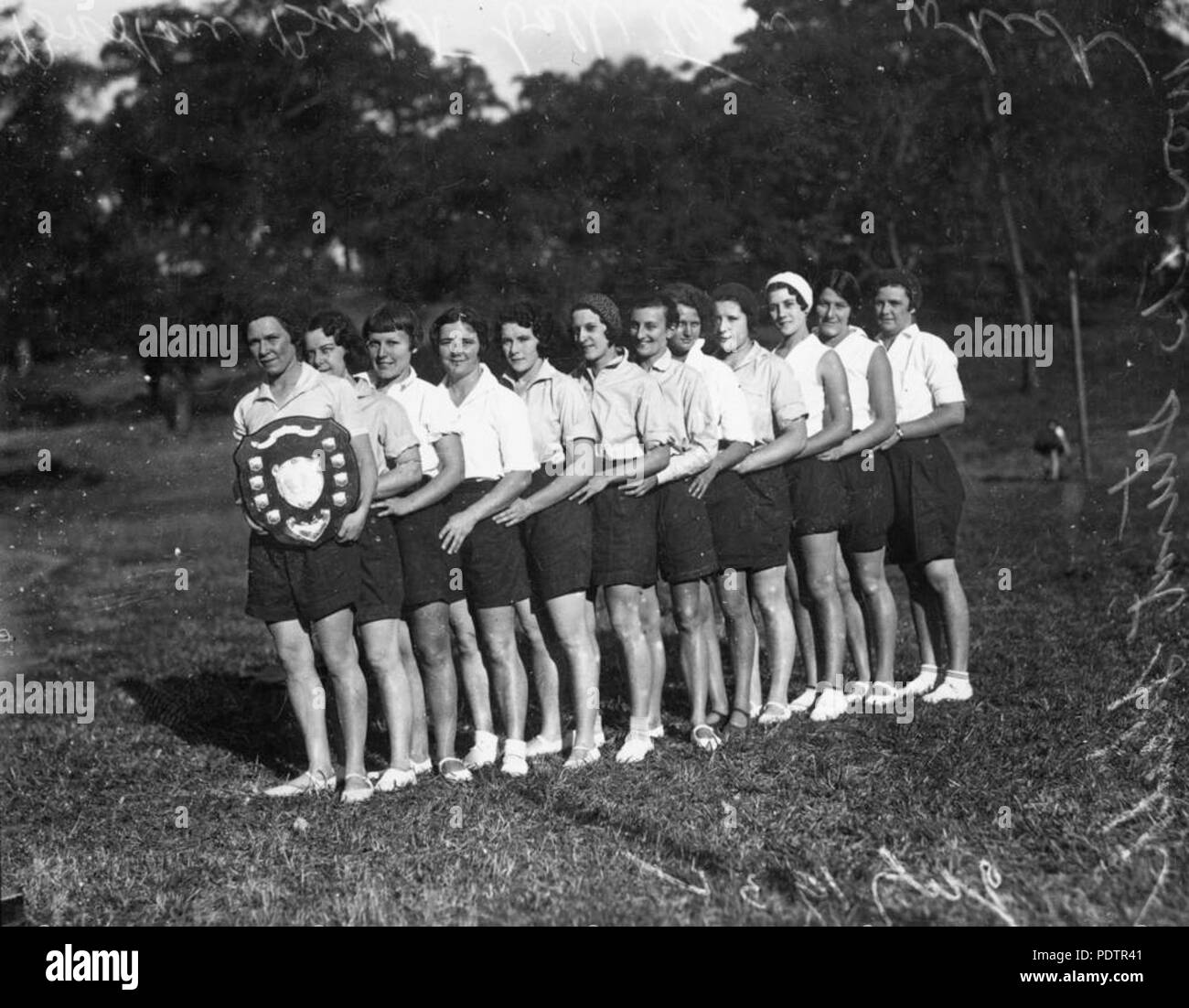 200 StateLibQld 1 103670 Championship winning Brisbane netball team in ...