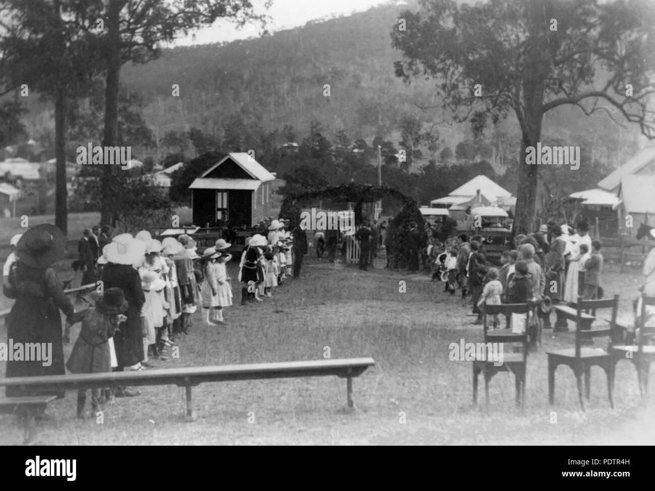 201 StateLibQld 1 103755 Official reception at Nerang State School ...