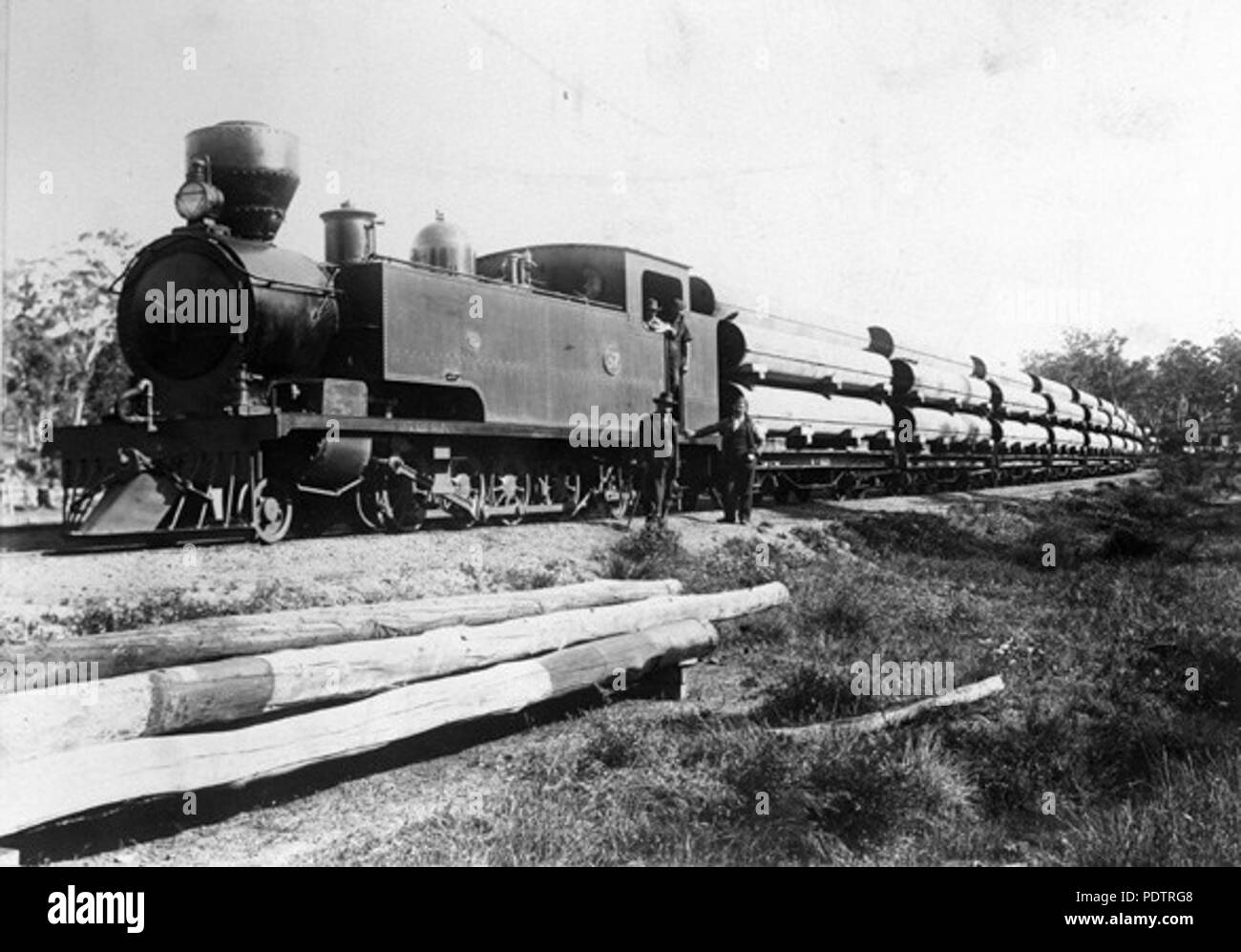 74 K class + pipe train, ca. 1902 Stock Photo - Alamy