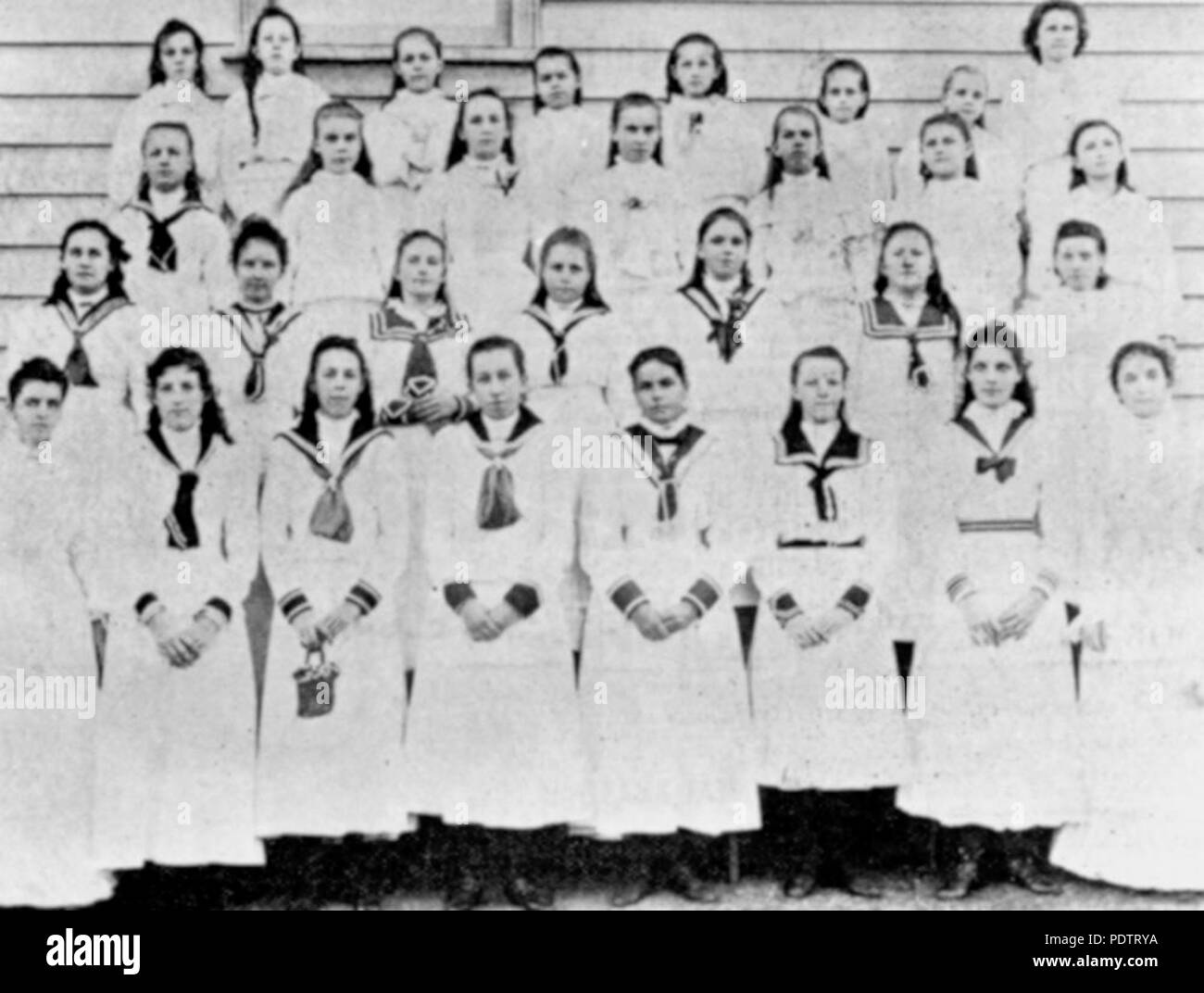 Girls uniform Black and White Stock Photos & Images - Alamy