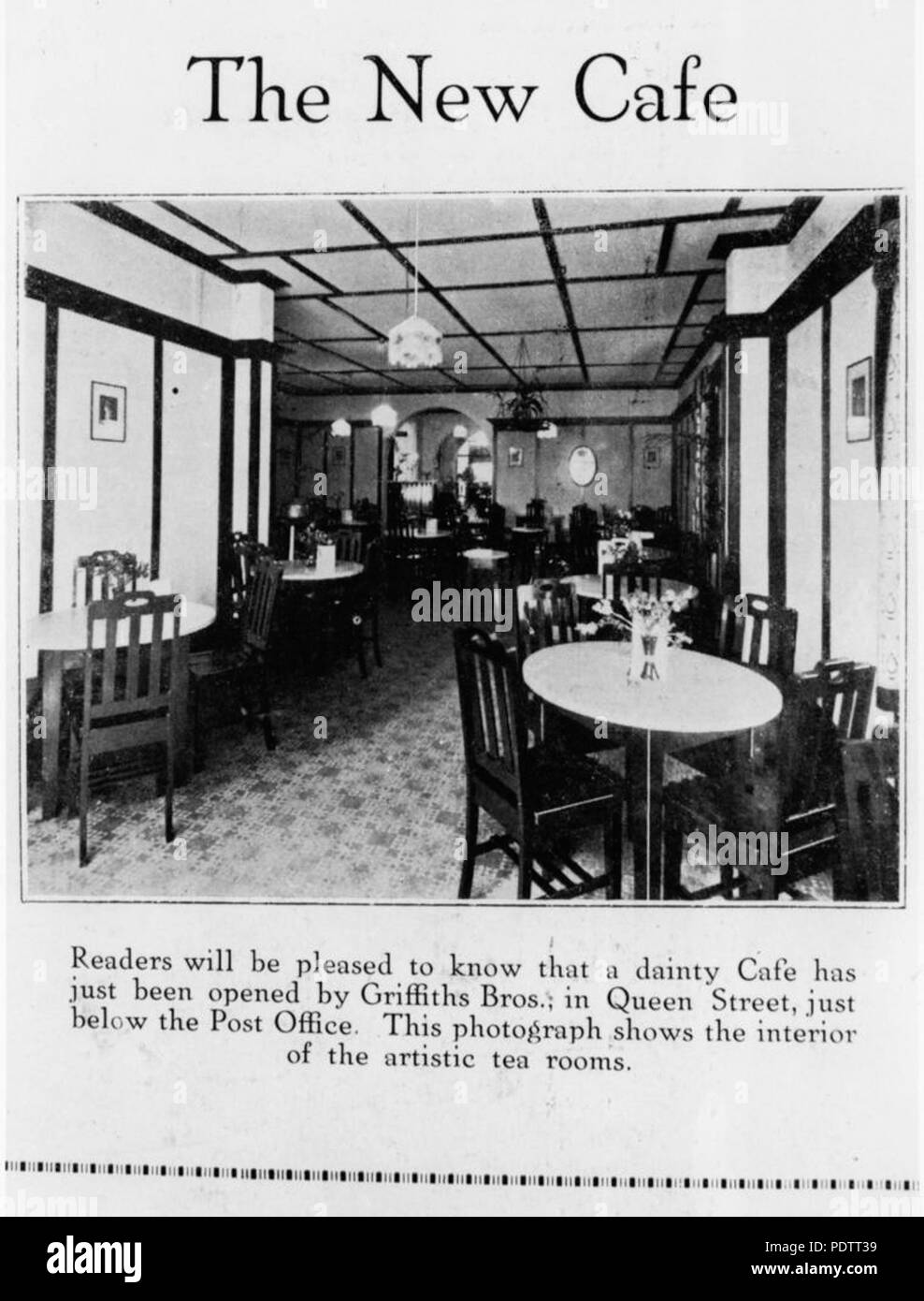 204 StateLibQld 1 109588 Interior of the artistic new tea rooms, opened ...