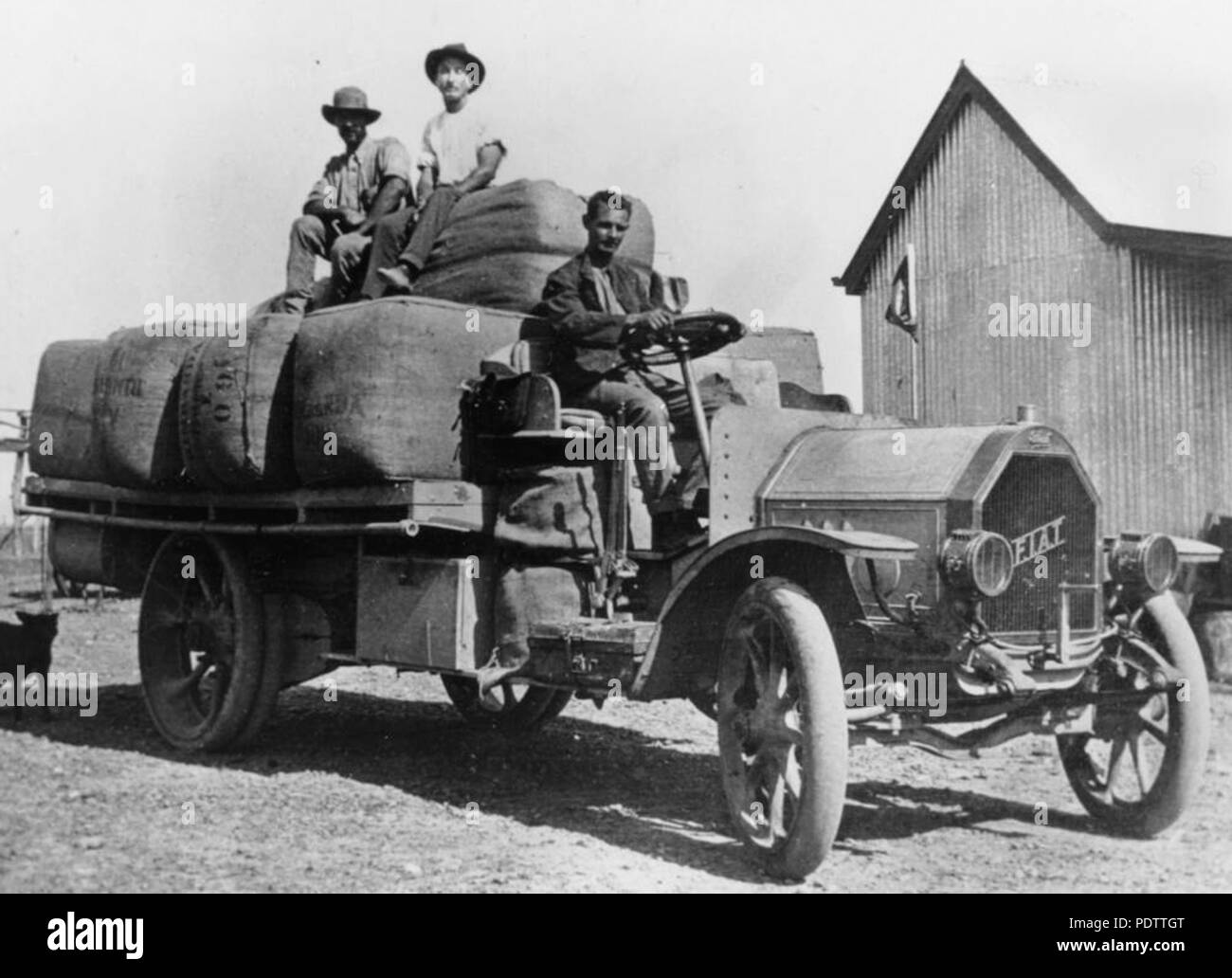 Fiat truck Black and White Stock Photos & Images - Alamy