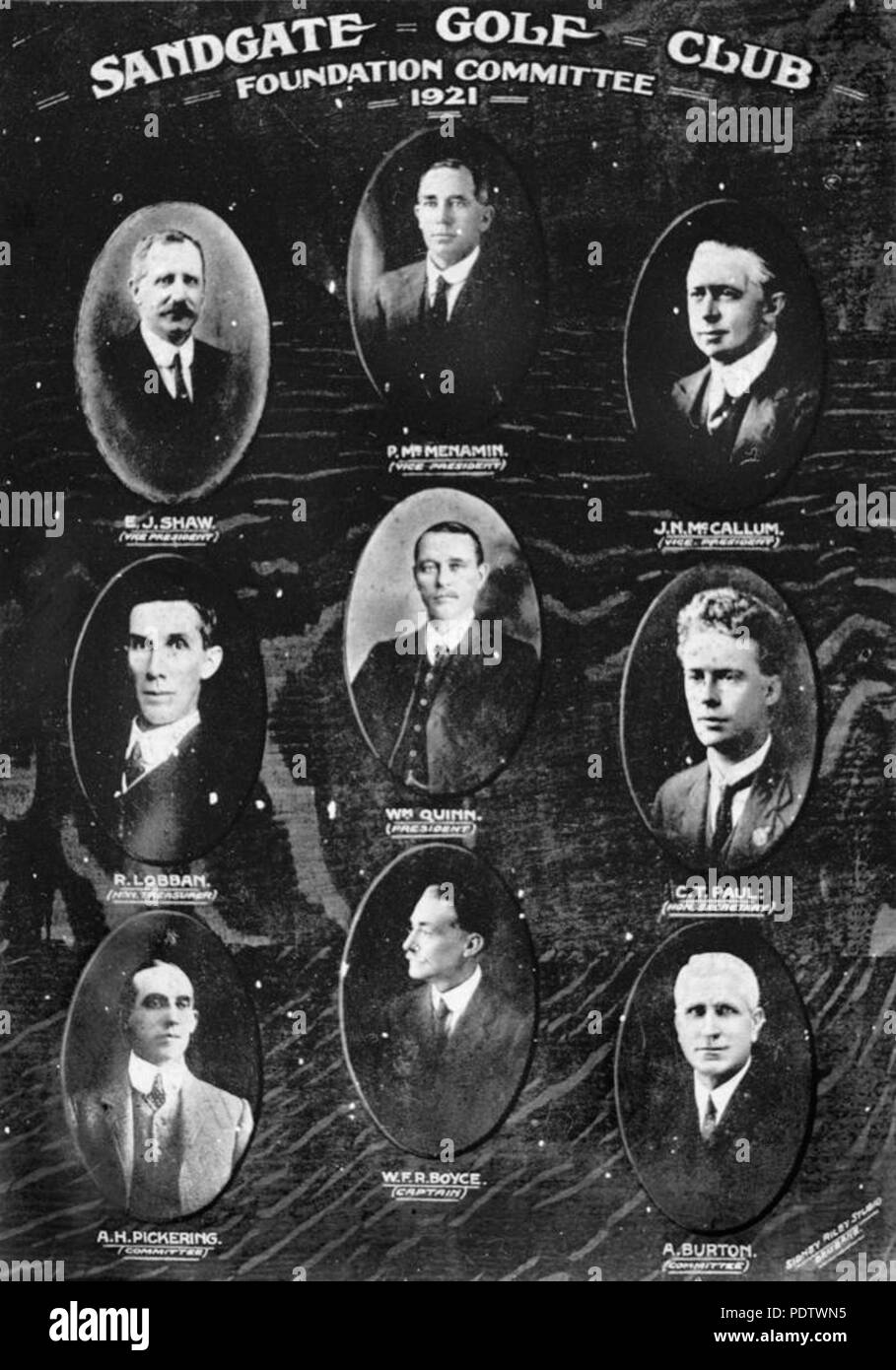 210 StateLibQld 1 118080 Portraits of the Sandgate Golf Club foundation ...
