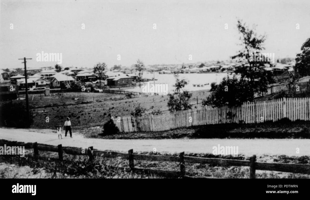 210 StateLibQld 1 118724 Flooding at Fairfield in the 1930s Stock Photo ...