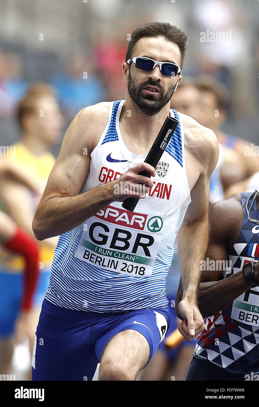 Great Britain's Martin Rooney competes in the Men's 4 x 400m Relay ...