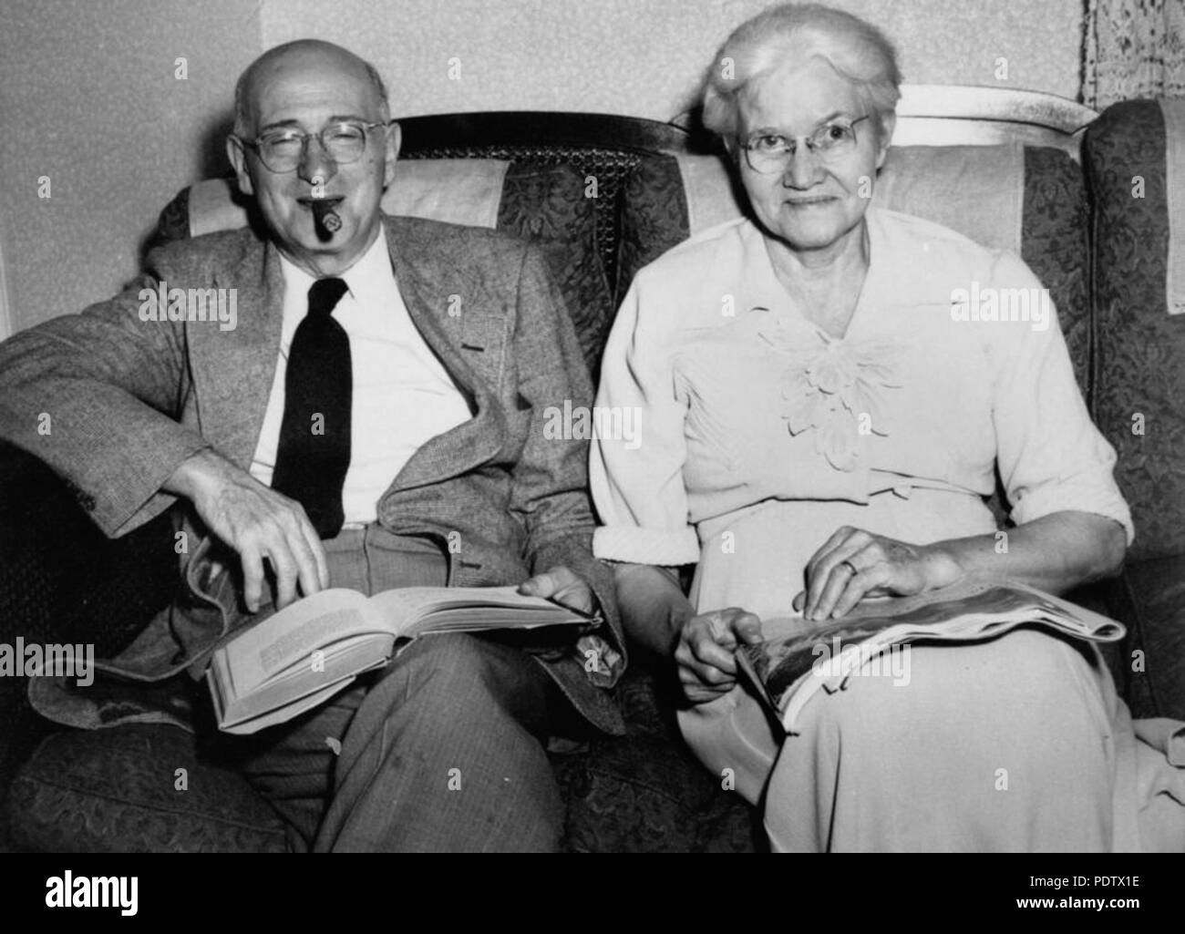 211 StateLibQld 1 120224 Sir John Beals Chandler and Lady Chandler at ...