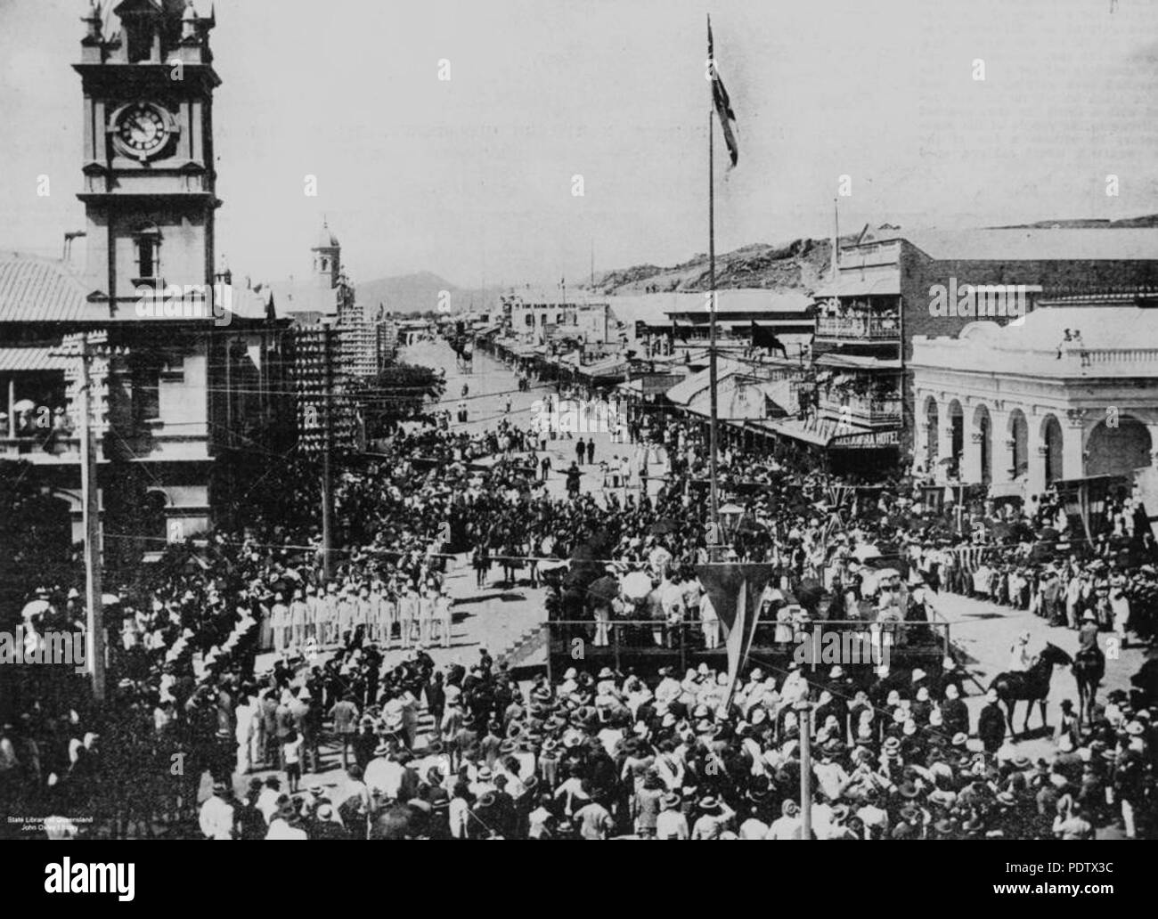 211 StateLibQld 1 120568 Federation parade in Flinders Street ...