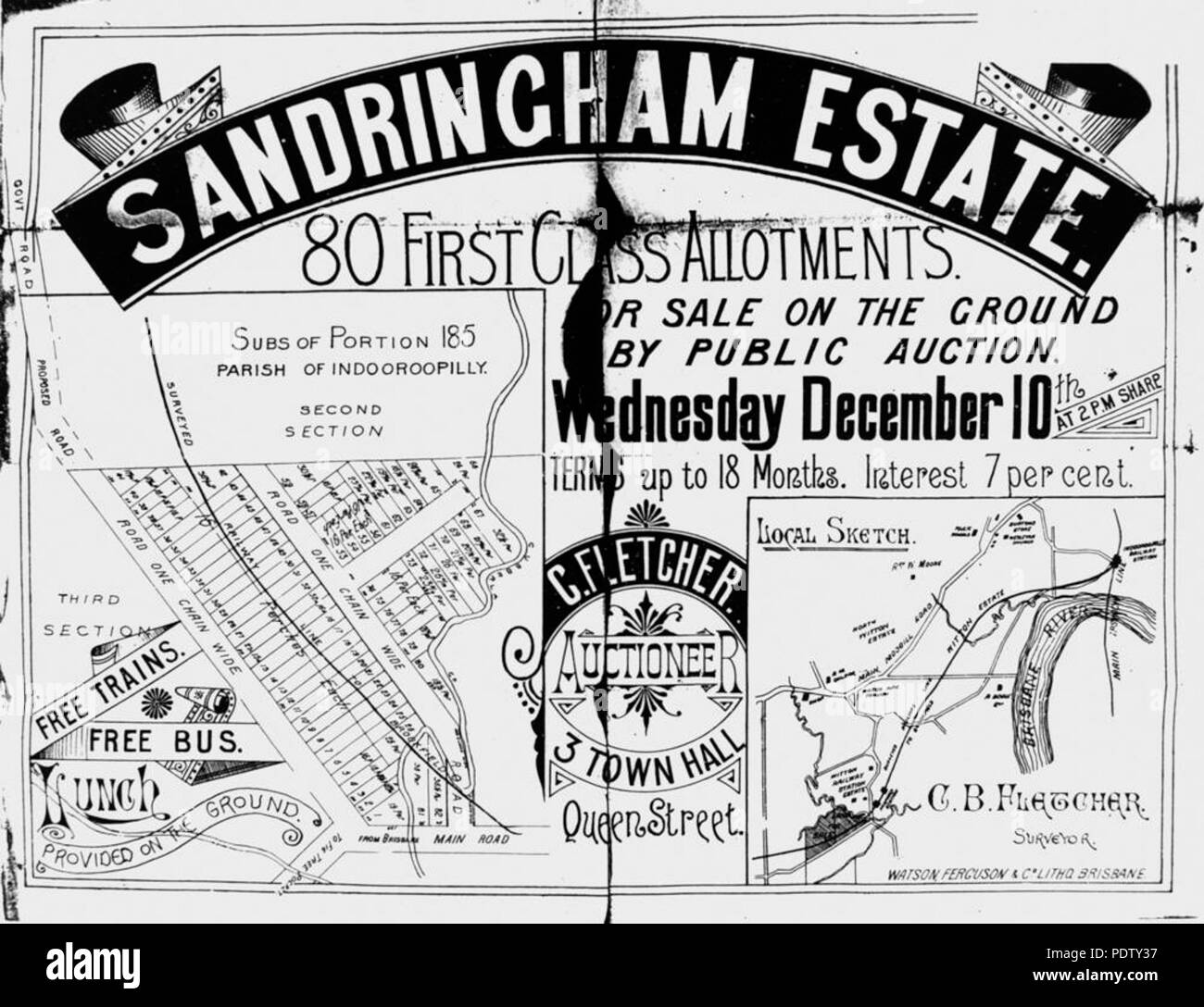 217 StateLibQld 1 130699 Sandringham Estate map, Parish of ...