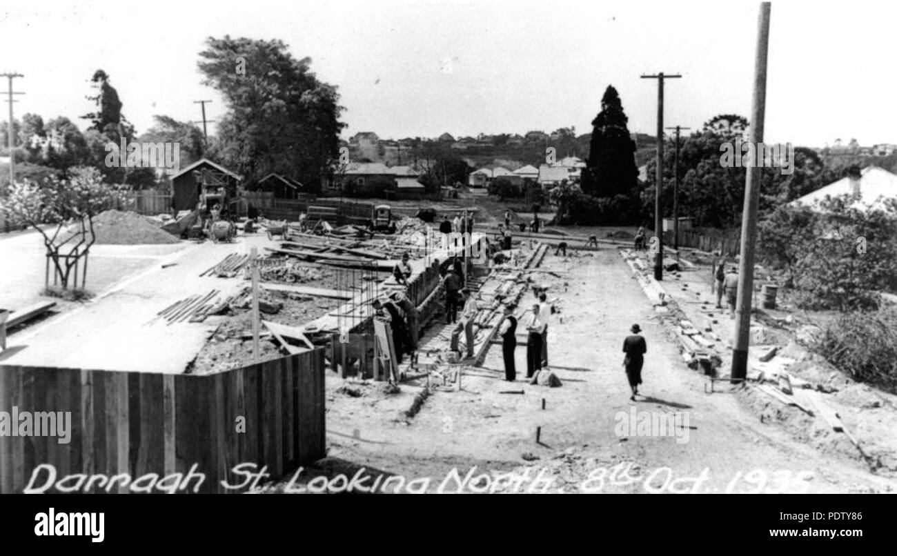 217 StateLibQld 1 131747 House and street construction in Darragh ...