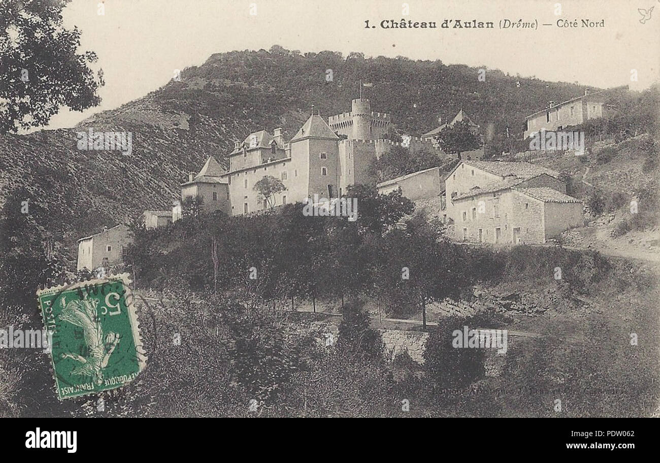 28 Aulan Le château côté Nord Stock Photo - Alamy