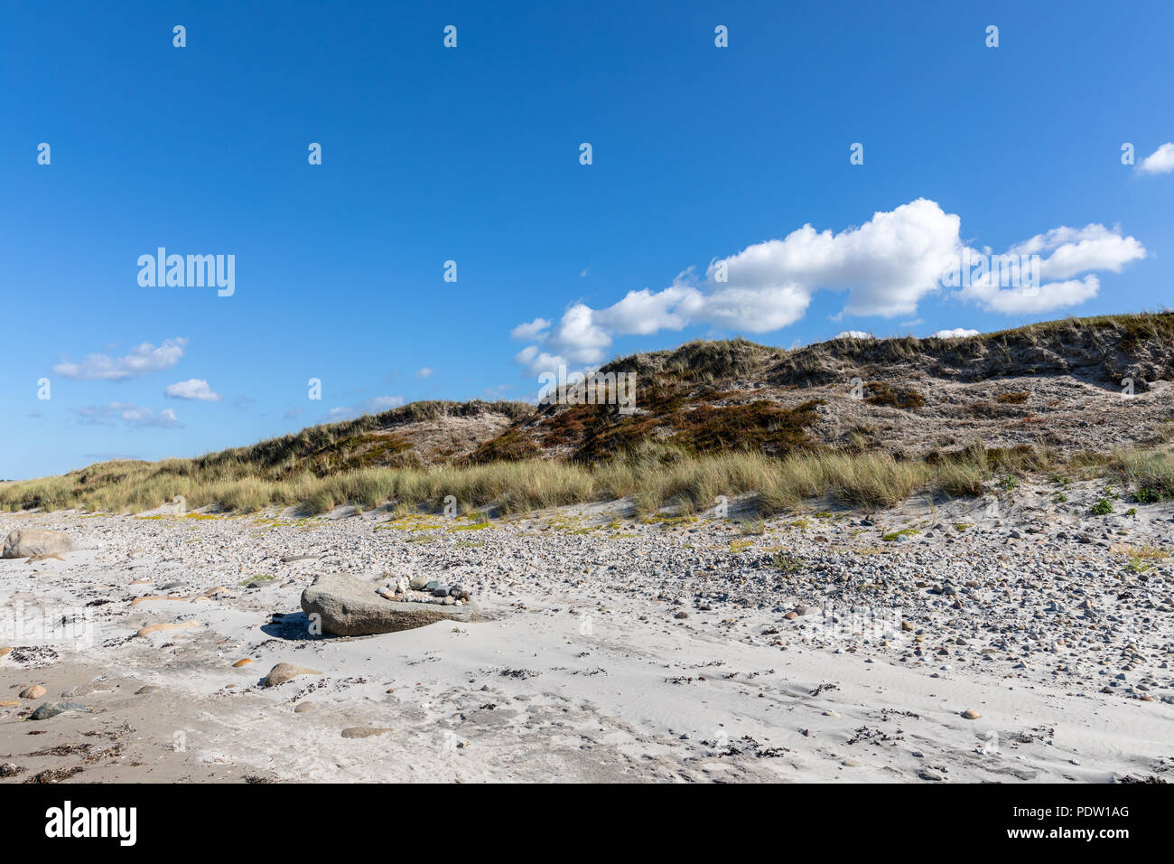 Beach, dunes and sky; Laesoe, Denmark Stock Photo - Alamy