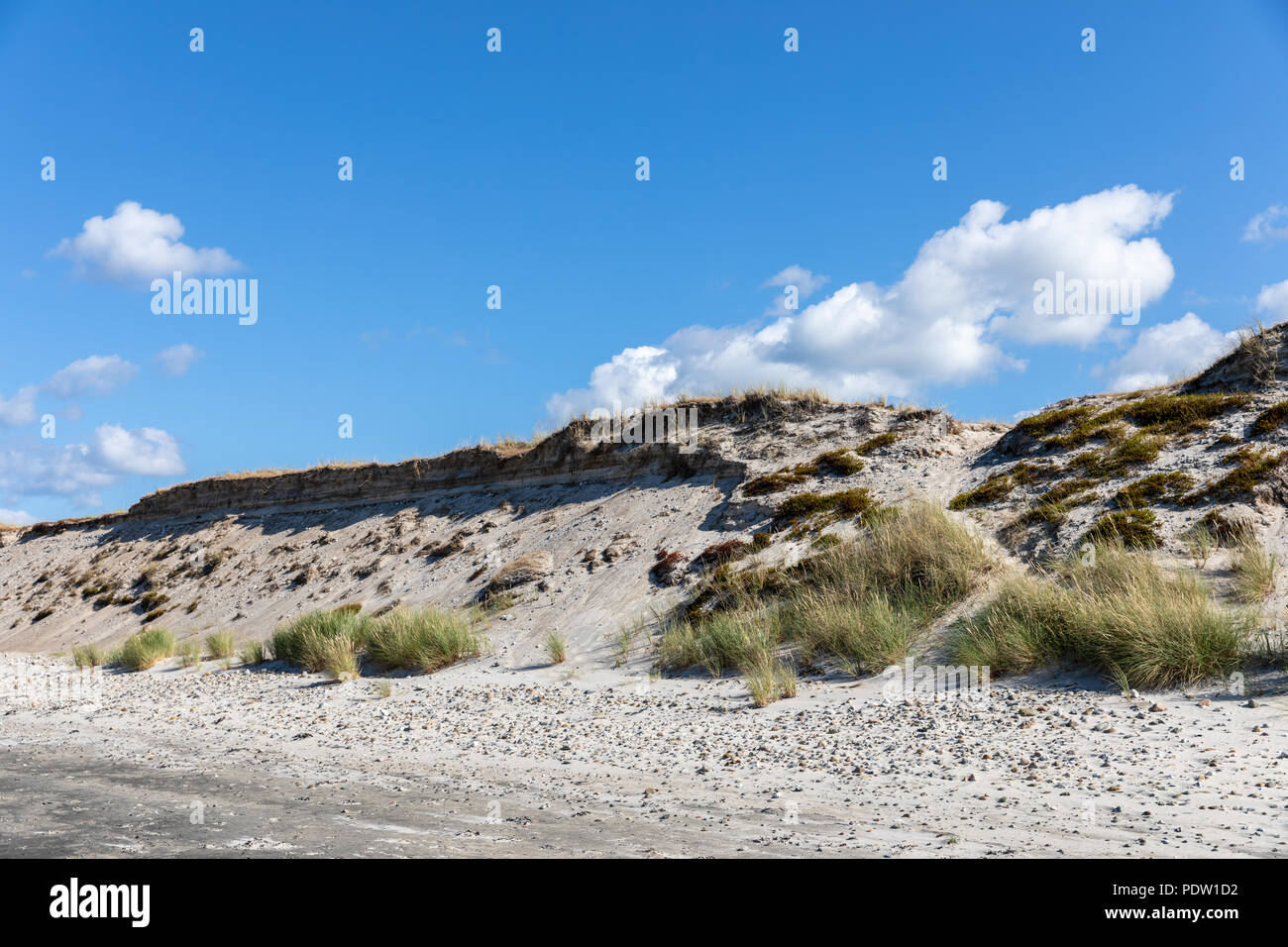Beach, dunes and sky; Laesoe, Denmark Stock Photo - Alamy