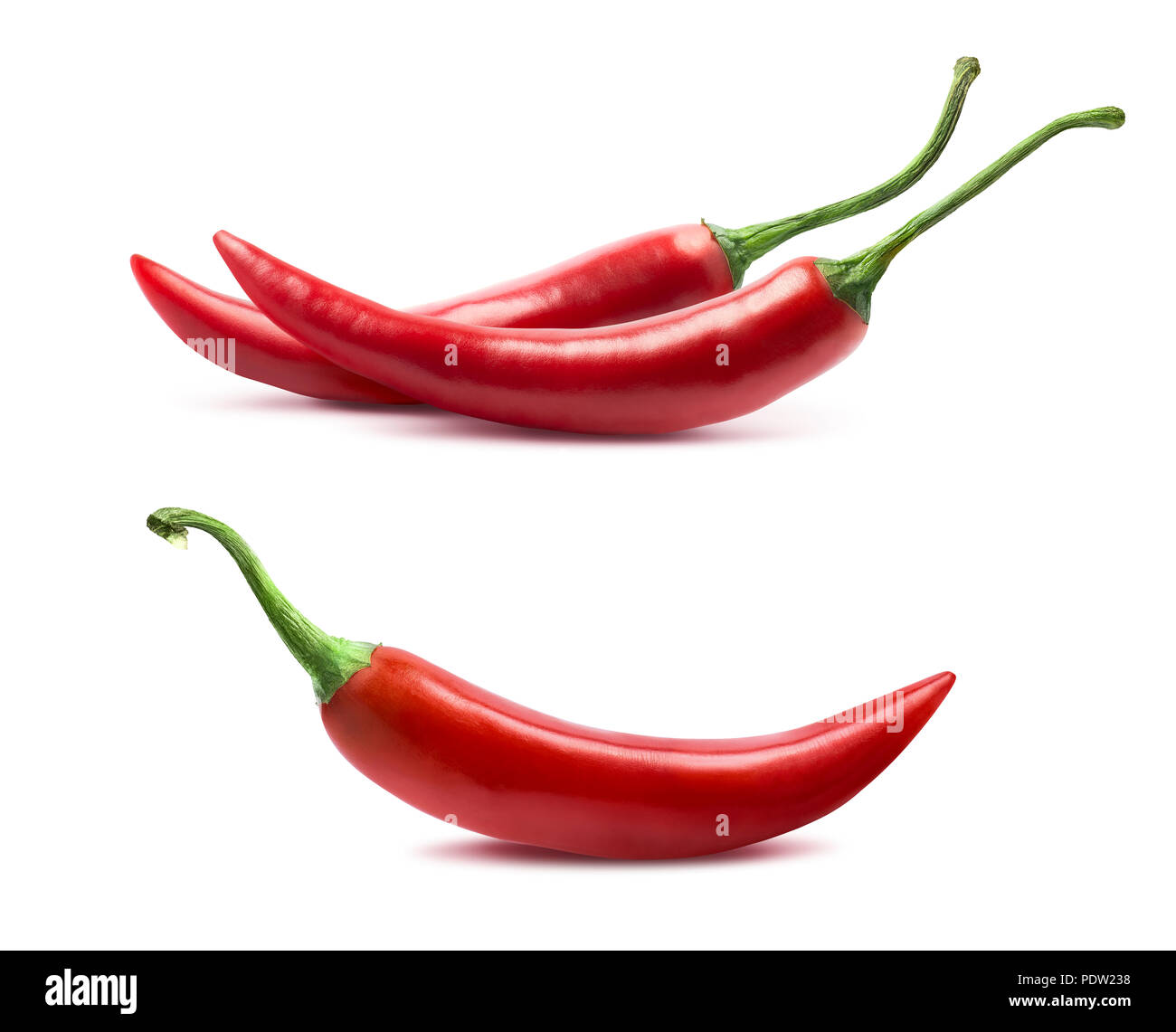 Chilli cut open Cut Out Stock Images & Pictures - Alamy