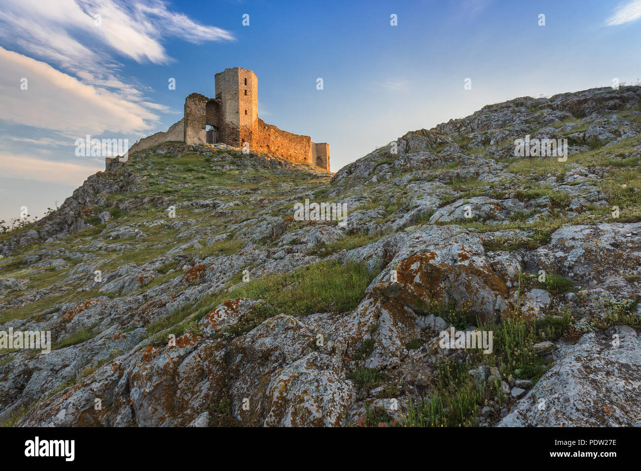 Ruins ancient enisala royal castle hi-res stock photography and images ...