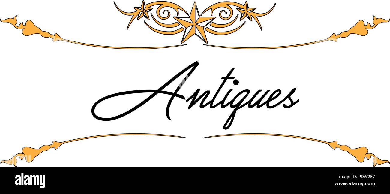 A logo for business about antiques - Vector Stock Vector Image & Art ...