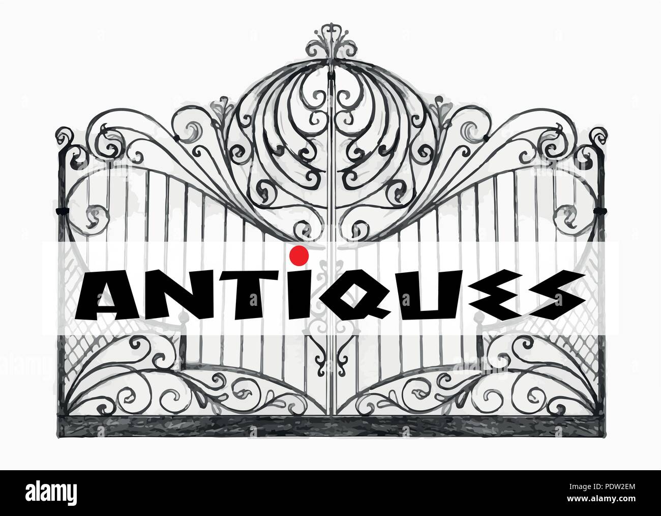 Letters antiques Stock Vector Images - Alamy