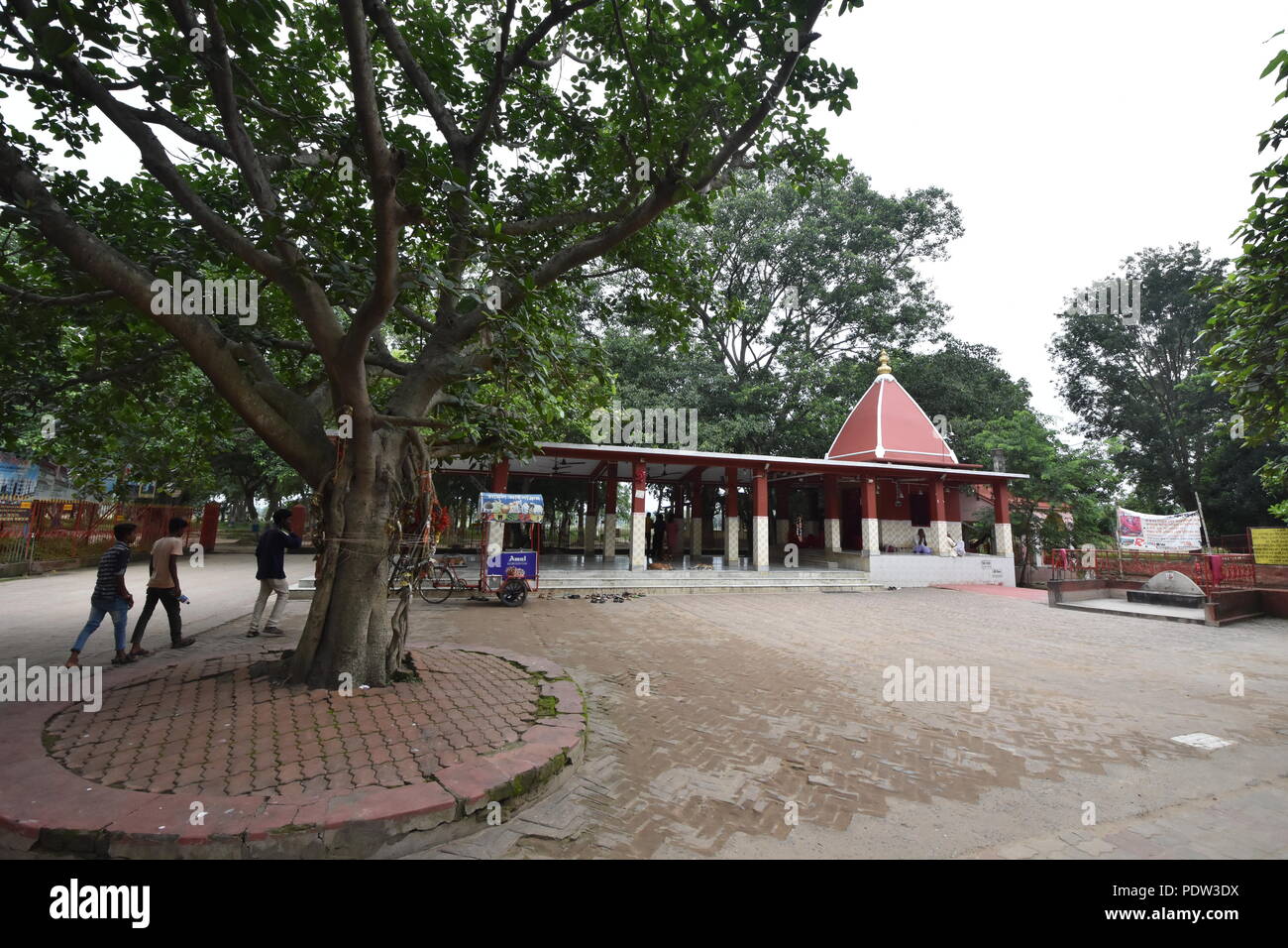 The Kankalitala mandir near Prantik railway station, in the district ...