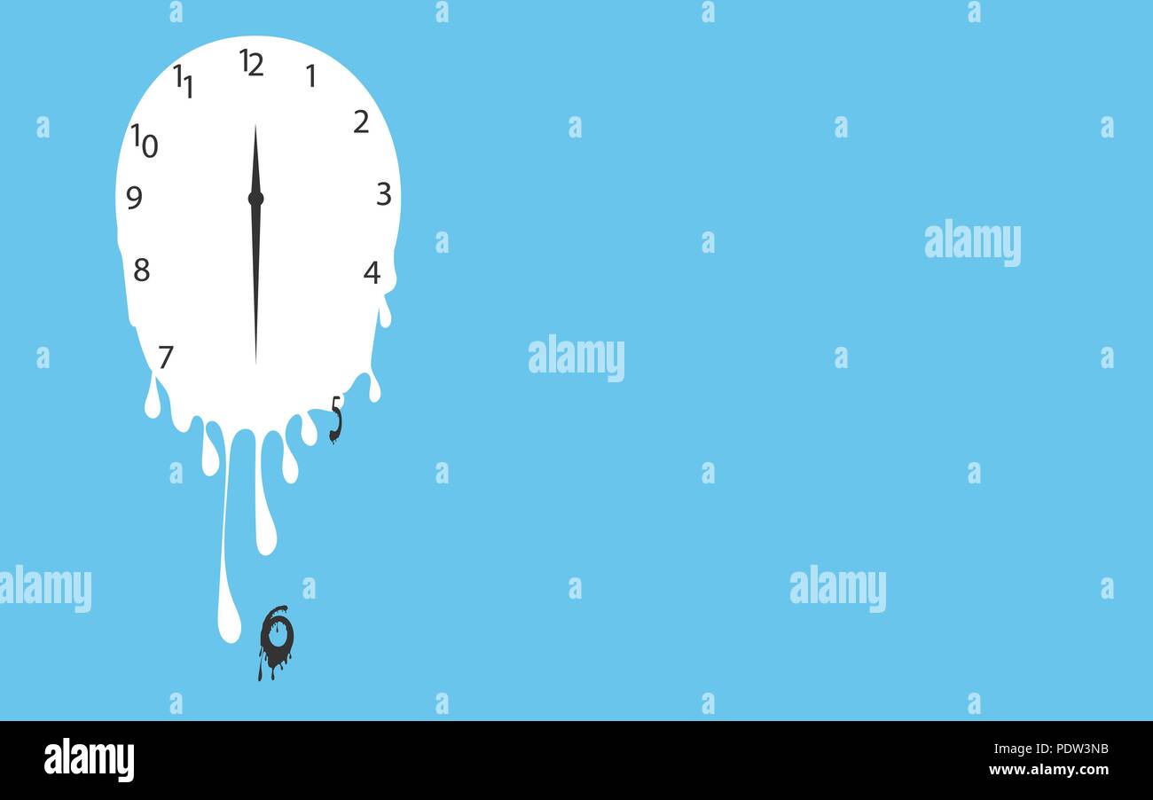 Melting clock hi-res stock photography and images - Alamy