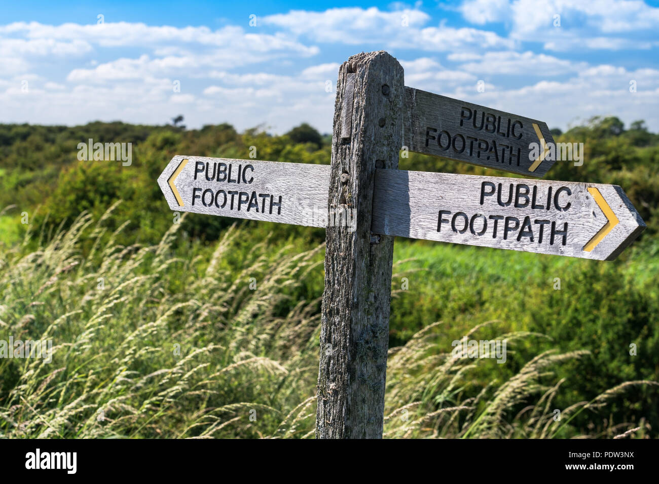 National Park sign destinations point Stock Photo - Alamy