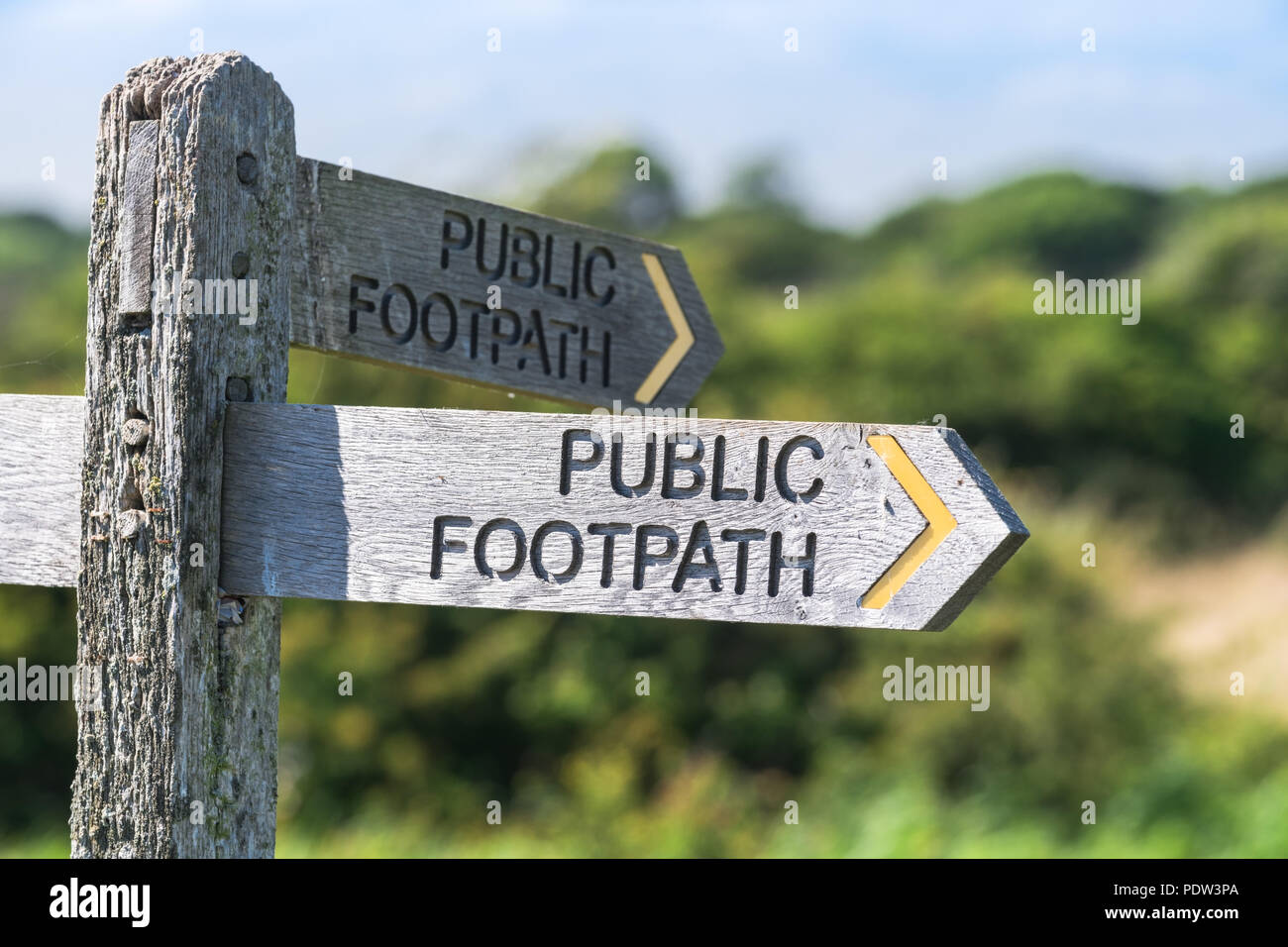 National Park sign destinations point Stock Photo - Alamy