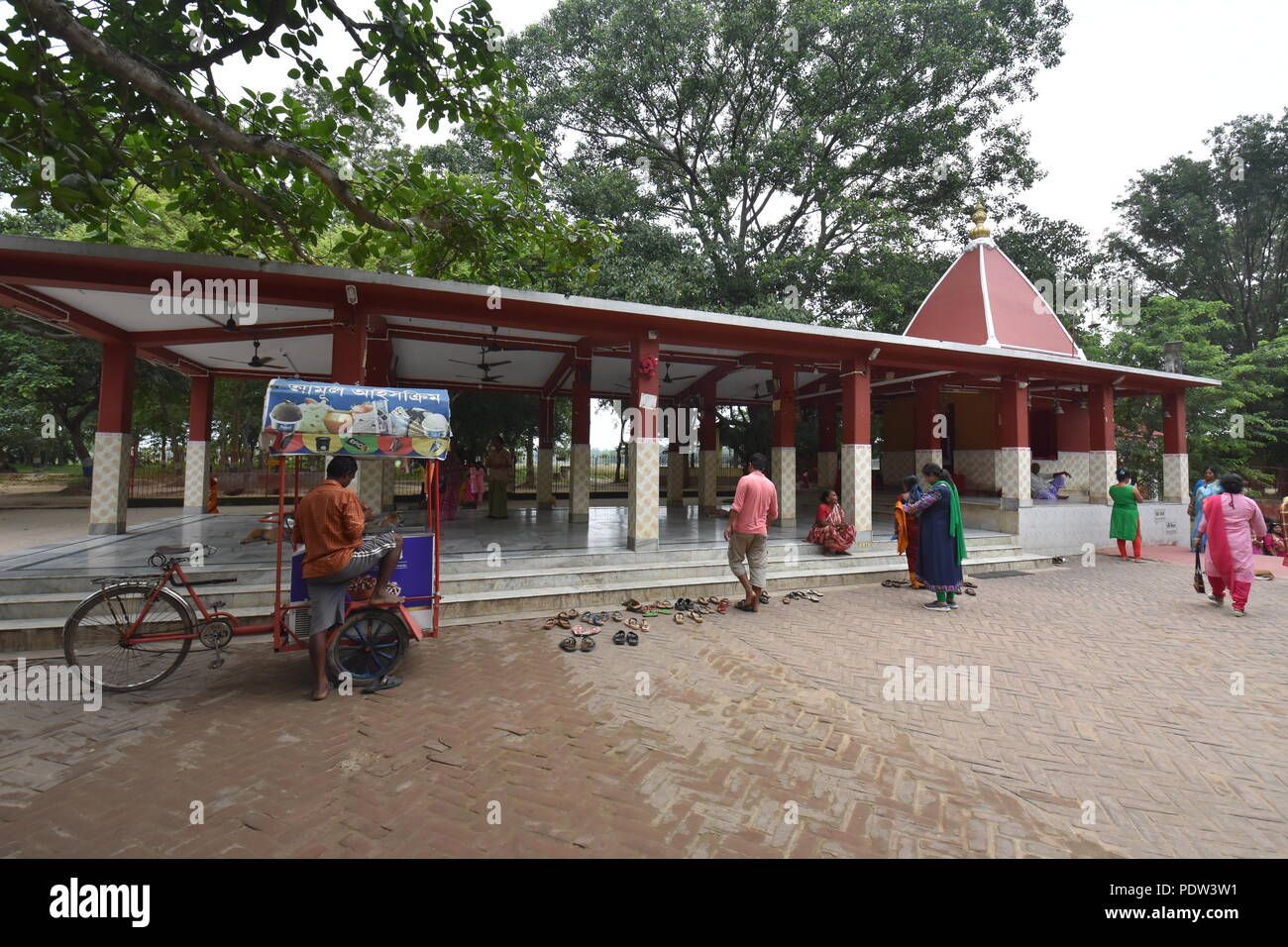 The Kankalitala mandir near Prantik railway station in the district ...