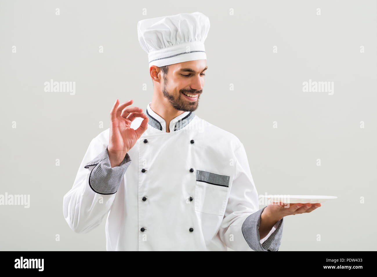 Chef giving ok sign hi-res stock photography and images - Alamy