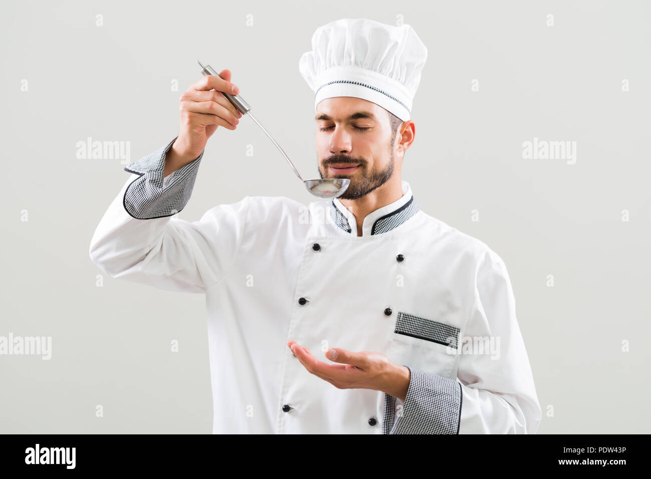 Chef smelling food hi-res stock photography and images - Alamy
