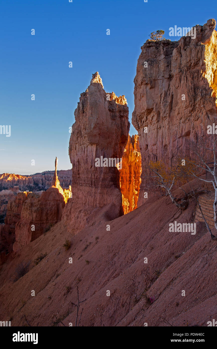 Hiking trail sunset bryce hi-res stock photography and images - Alamy