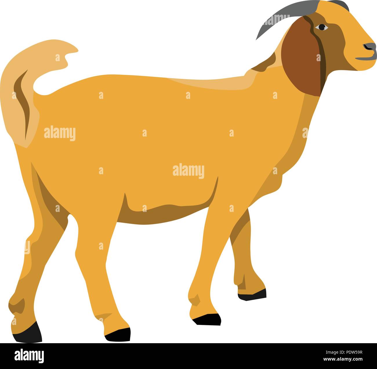 Goat vector vectors hi-res stock photography and images - Alamy