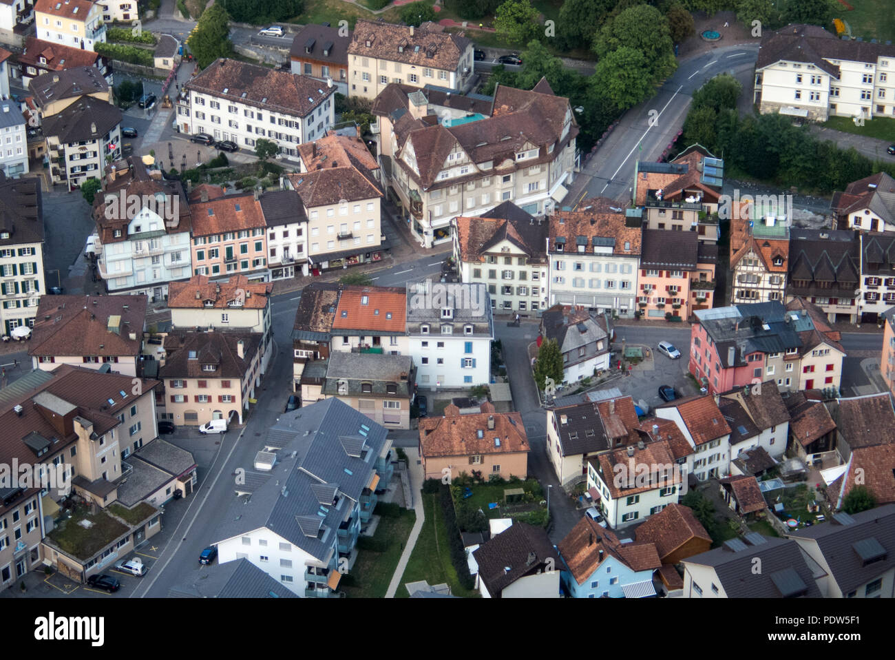 Bad Ragaz aerial view Stock Photo - Alamy