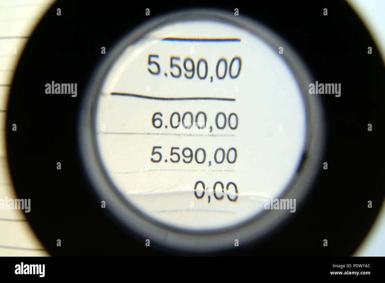 Accounting analysis magnifying glass hi-res stock photography and ...