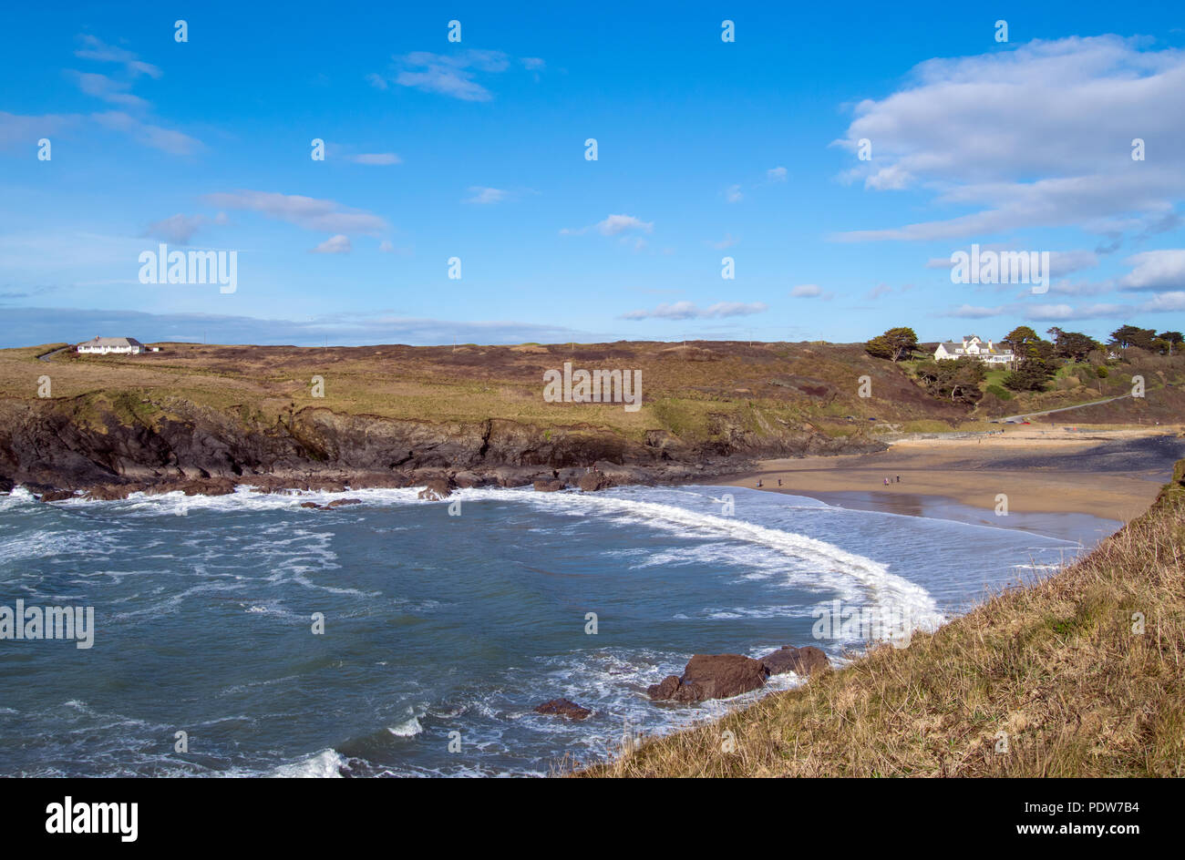 Poldhu Cove on the Lizard Peninsula, Cornwall UK Stock Photo - Alamy