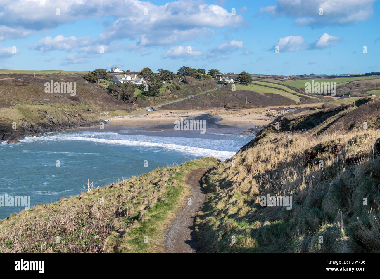 Poldhu Cove on the Lizard Peninsula, Cornwall UK Stock Photo - Alamy