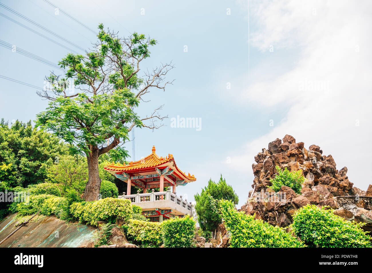 Guandu Temple, Chinese traditional pavilion in Taipei, Taiwan Stock ...