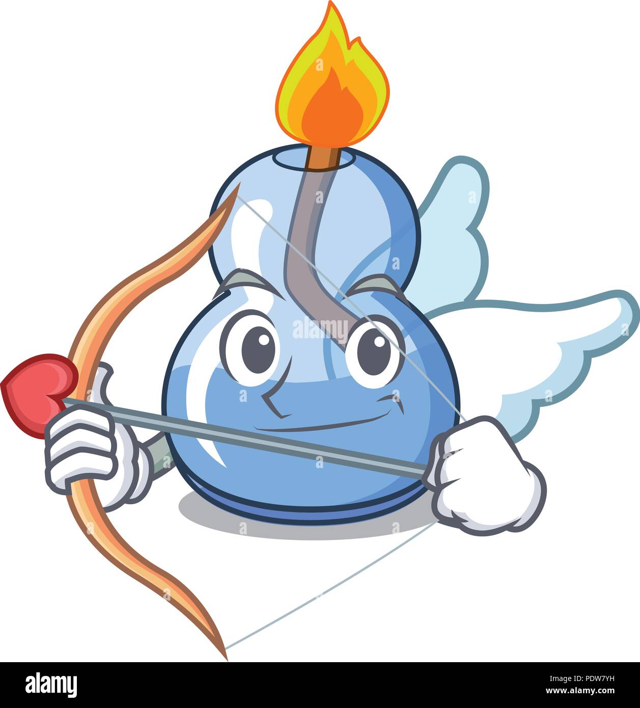 Cupid alcohol burner character cartoon Stock Vector Image & Art - Alamy