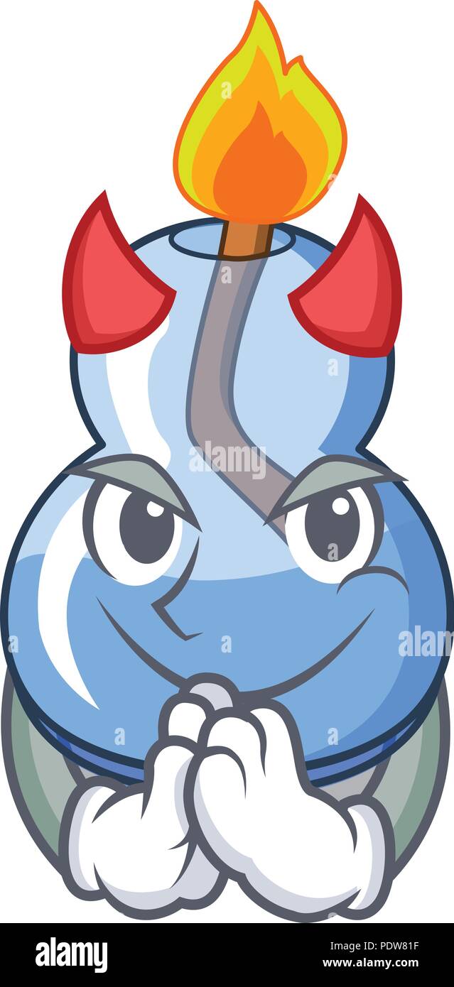 Devil alcohol burner mascot cartoon Stock Vector Image & Art - Alamy