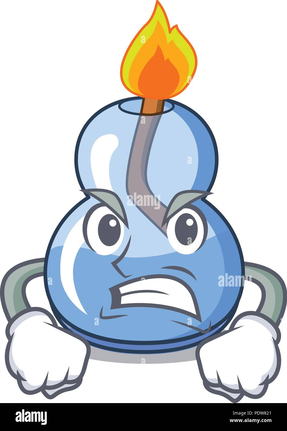 Angry alcohol burner mascot cartoon Stock Vector Image & Art - Alamy