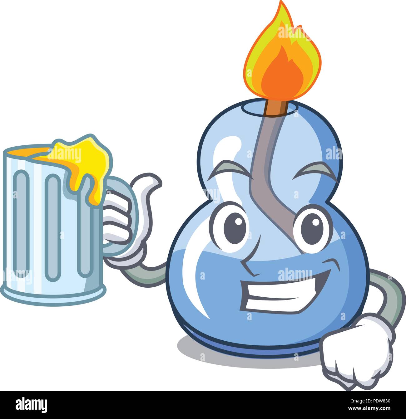 With juice alcohol burner mascot cartoon Stock Vector Image & Art - Alamy