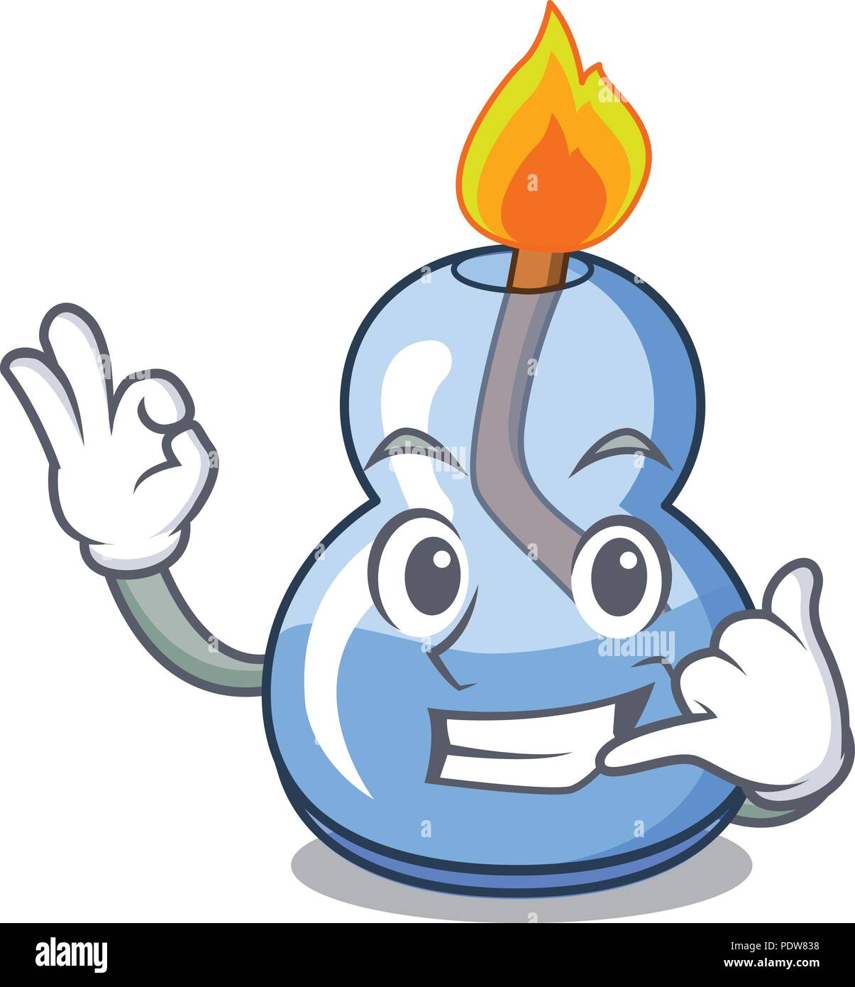 Call me alcohol burner mascot cartoon Stock Vector Image & Art - Alamy