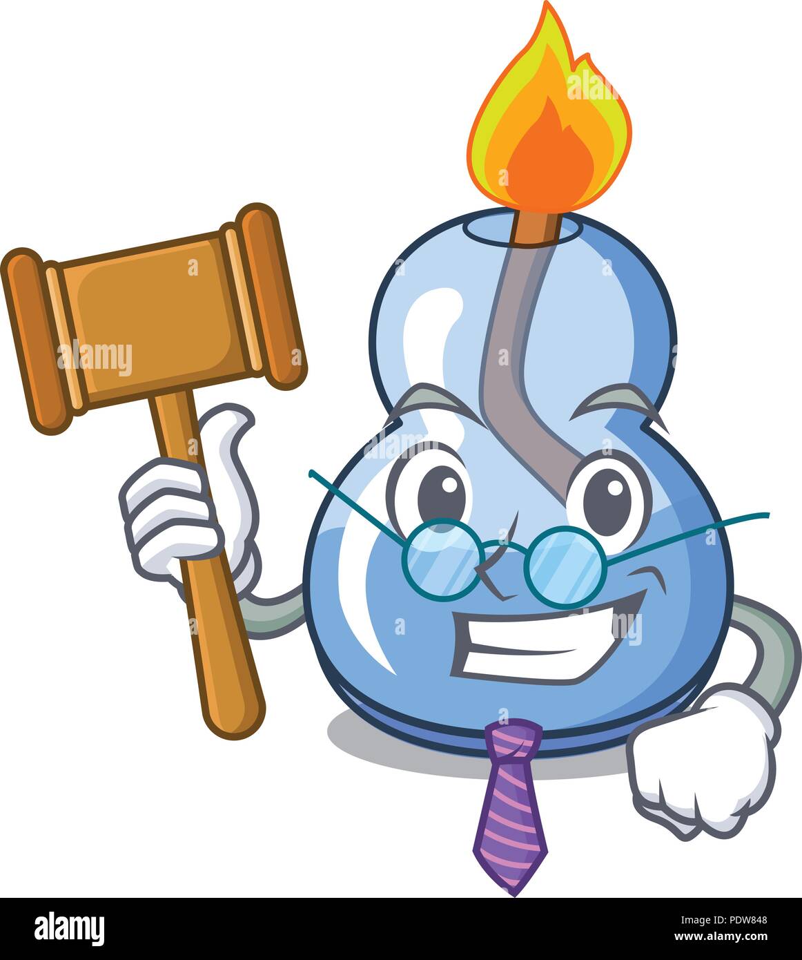 Judge alcohol burner mascot cartoon Stock Vector Image & Art - Alamy