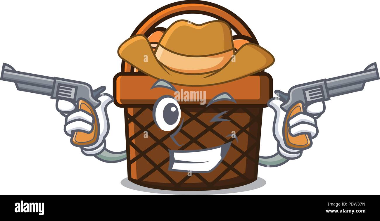 Cowboy bread basket character cartoon Stock Vector Image & Art - Alamy