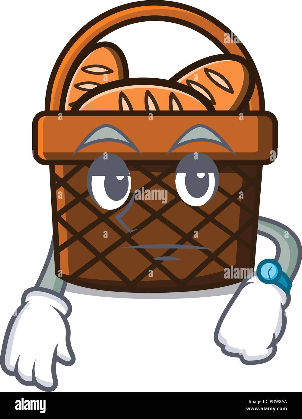 Menu flour mascot cartoon hi-res stock photography and images - Alamy