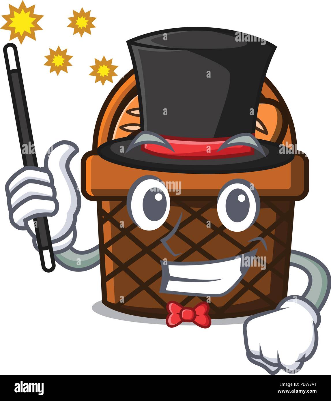 Menu flour mascot cartoon Stock Vector Images - Alamy