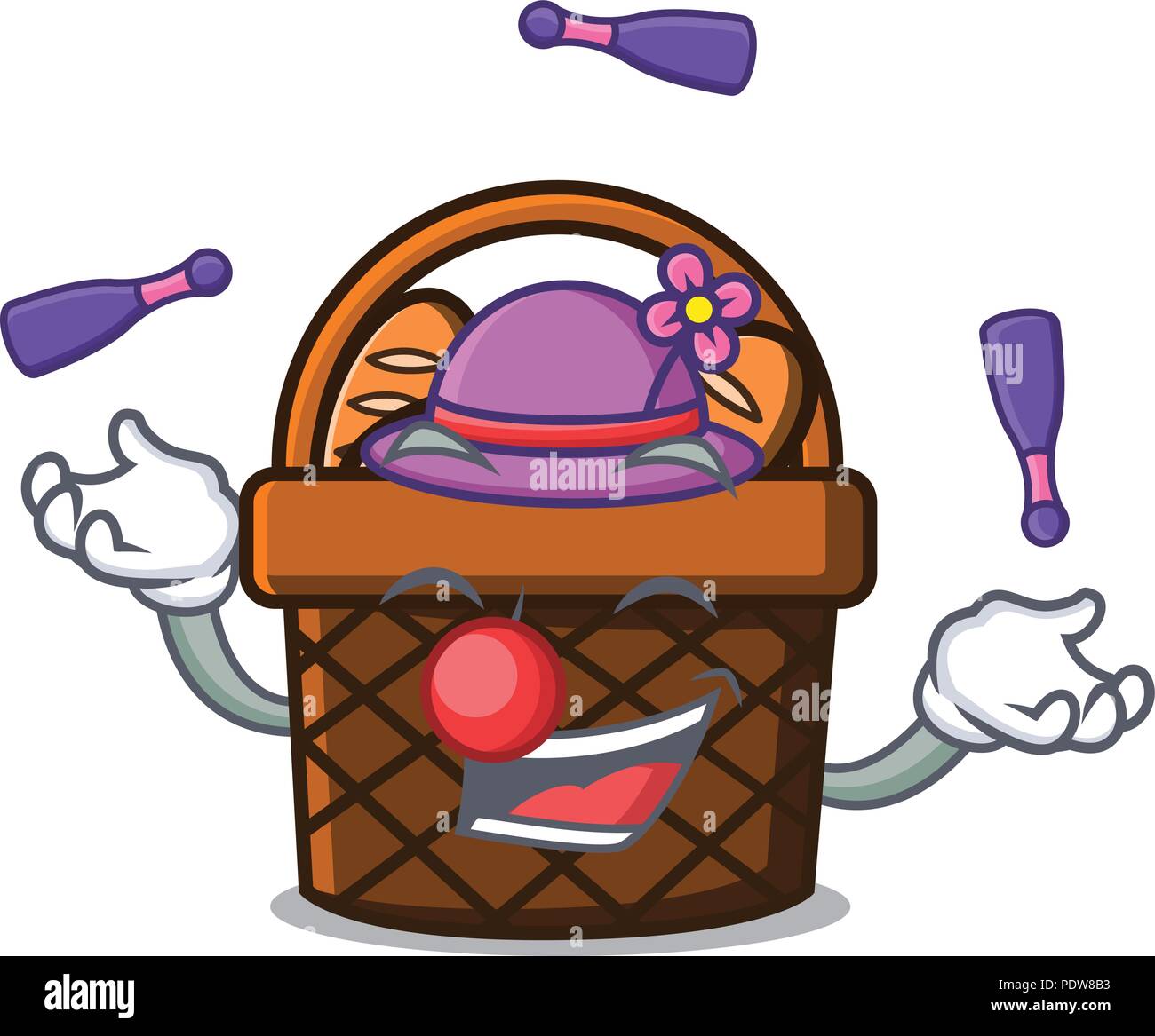 Menu flour mascot cartoon Stock Vector Images - Alamy