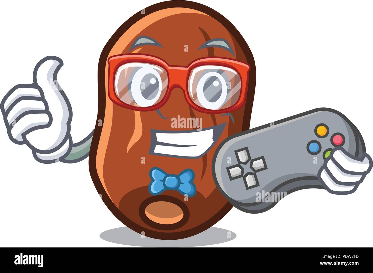 Gamer dates fruit mascot cartoon Stock Vector Image & Art - Alamy