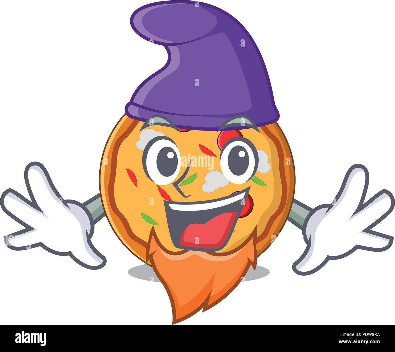 Elf pizza character cartoon style Stock Vector Image & Art - Alamy