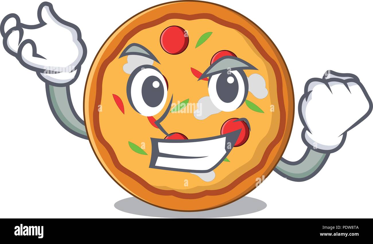 Successful pizza character cartoon style Stock Vector Image & Art - Alamy