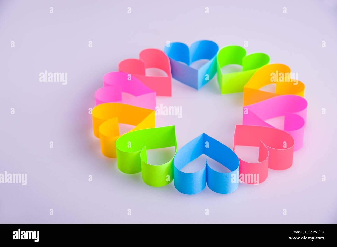 Background hearts cut paper hi-res stock photography and images - Alamy