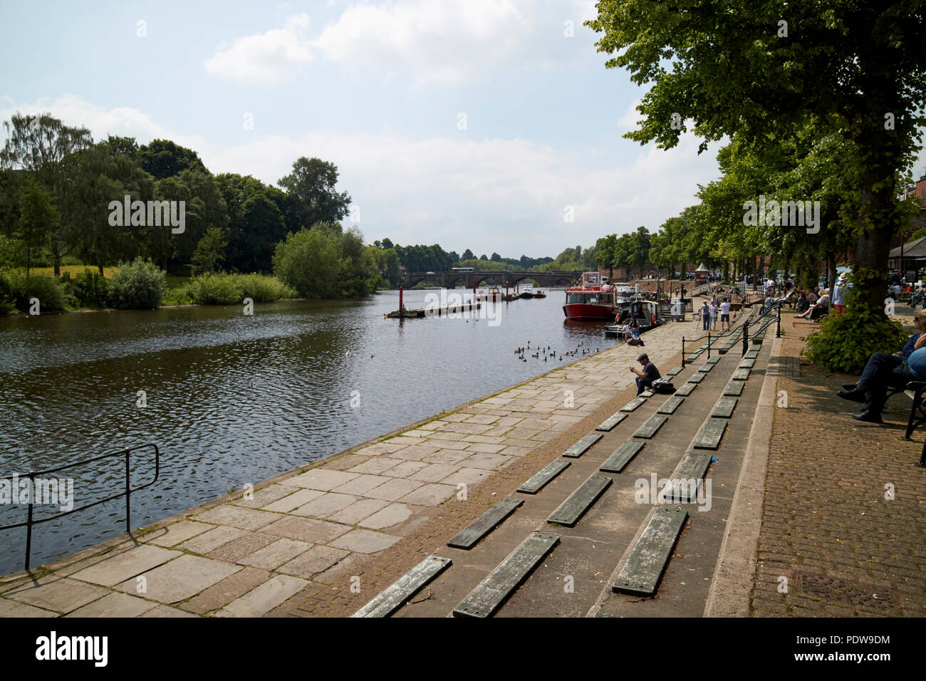 river dee in chester cheshire england uk Stock Photo - Alamy