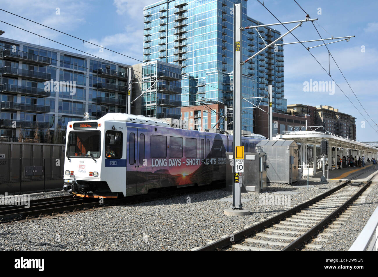 Light Rail stop at Union Station in Denver, part of the new multimodal ...